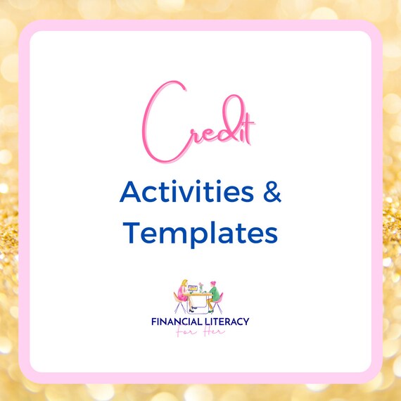 Credit Activities Booklet | Etsy