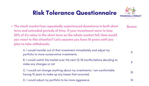 Risk Tolerance Questionnaire - Etsy