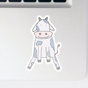 Cute Cow Stickers Cute Sticker Farm Animal Sticker Vinyl - Etsy