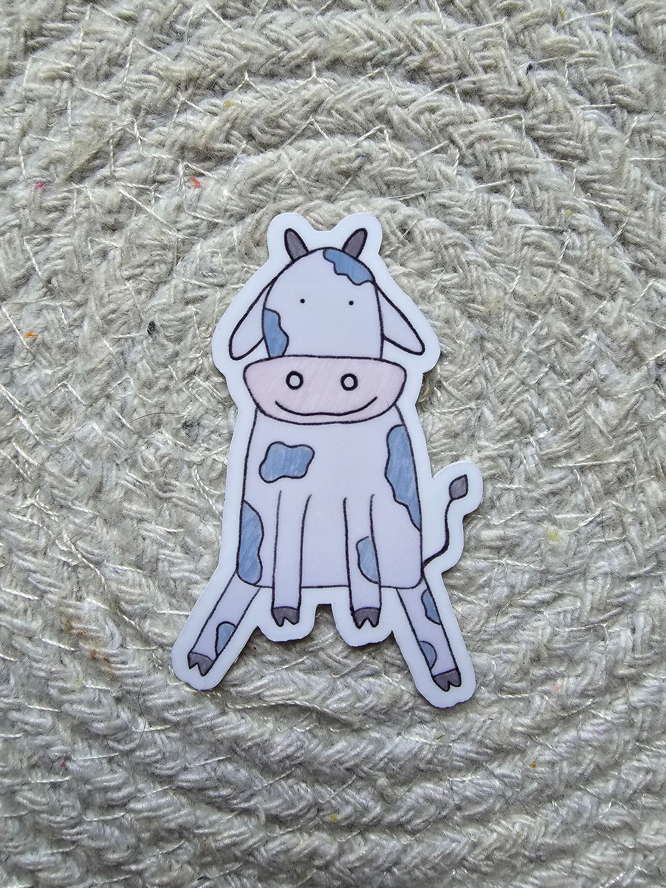 Cute Cow Stickers Cute Sticker Farm Animal Sticker Vinyl - Etsy
