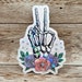 Skeleton Peace Sign Sticker Holographic Skeleton Sticker - Etsy