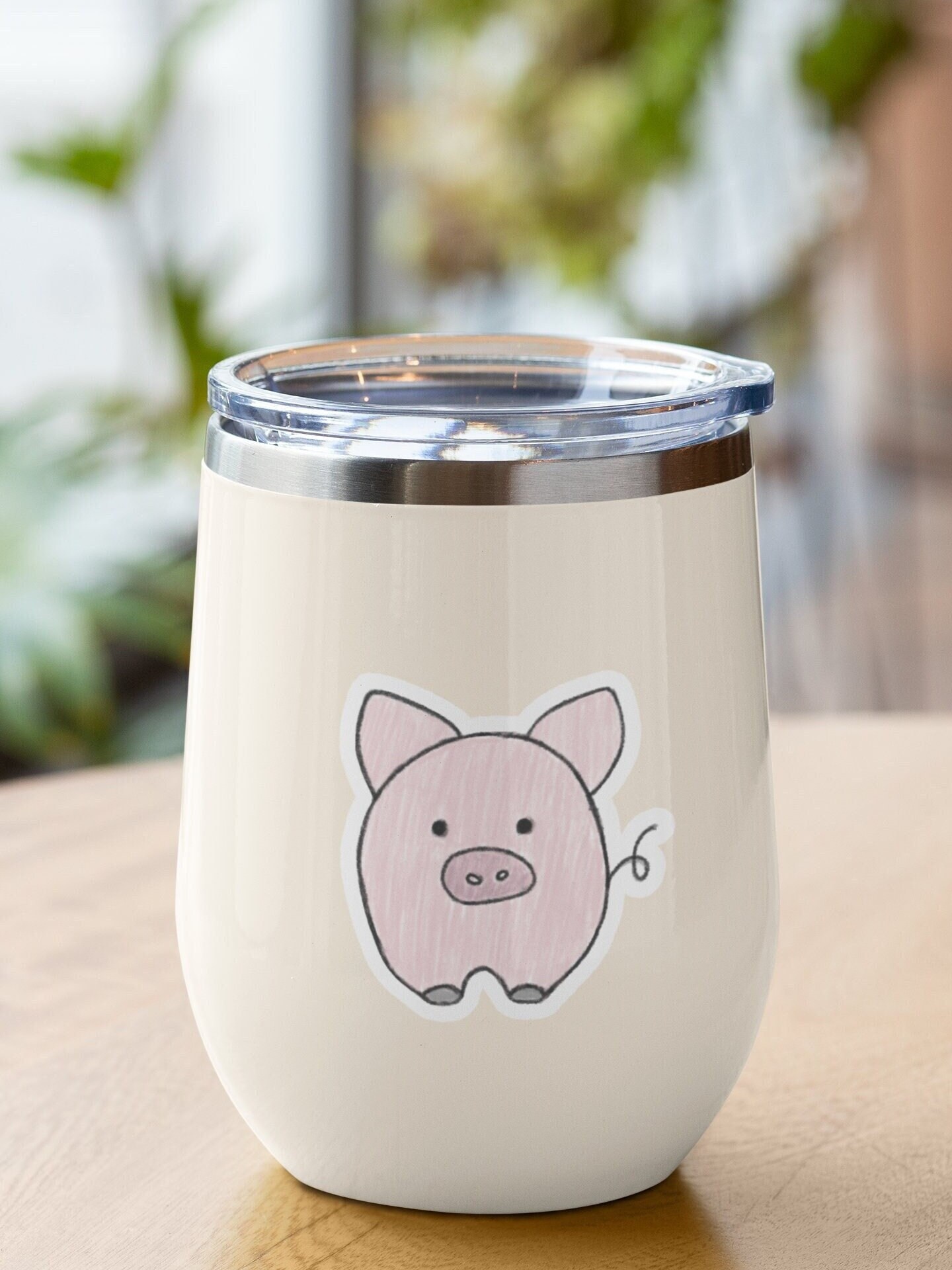 Cute Pig Sticker Pig Vinyl Sticker Farm Animal Sticker - Etsy