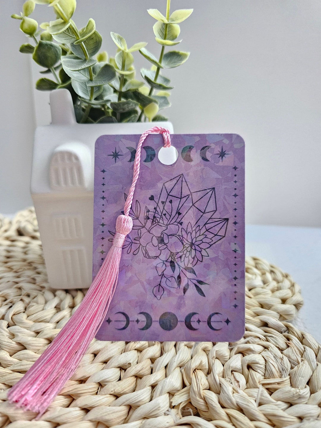 Mystical Tarot Card Bookmark, Holographic Bookmark With Tassel, Page ...
