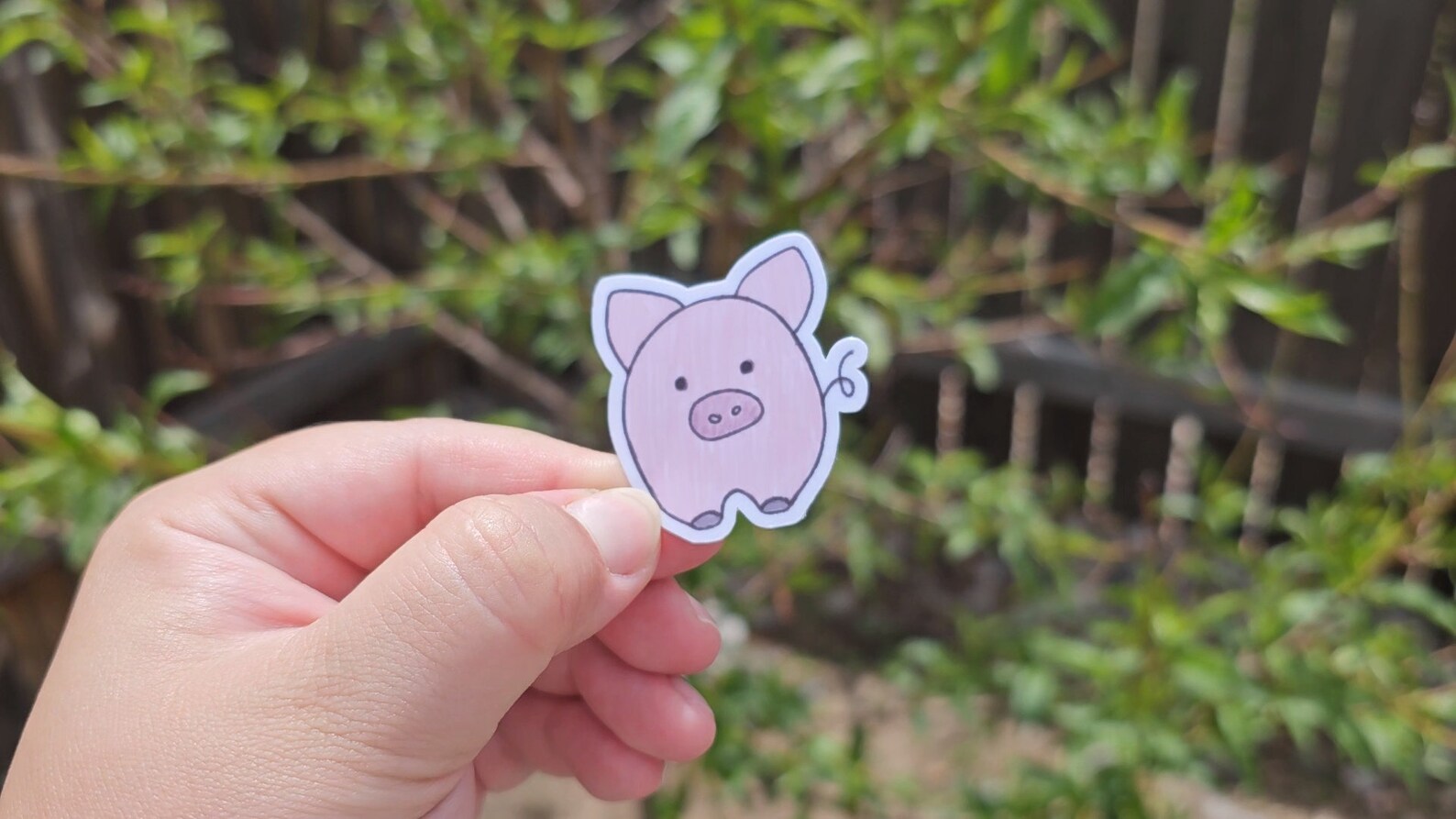 Cute Pig Sticker Pig Vinyl Sticker Farm Animal Sticker - Etsy
