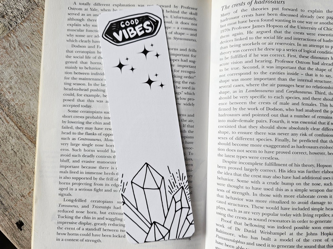 Good Vibes Bookmark, Simple Bookmark, Boho Bookmark for Women, Cute ...