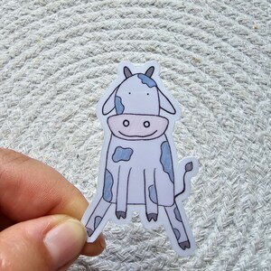 Cute Cow Stickers Cute Sticker Farm Animal Sticker Vinyl - Etsy