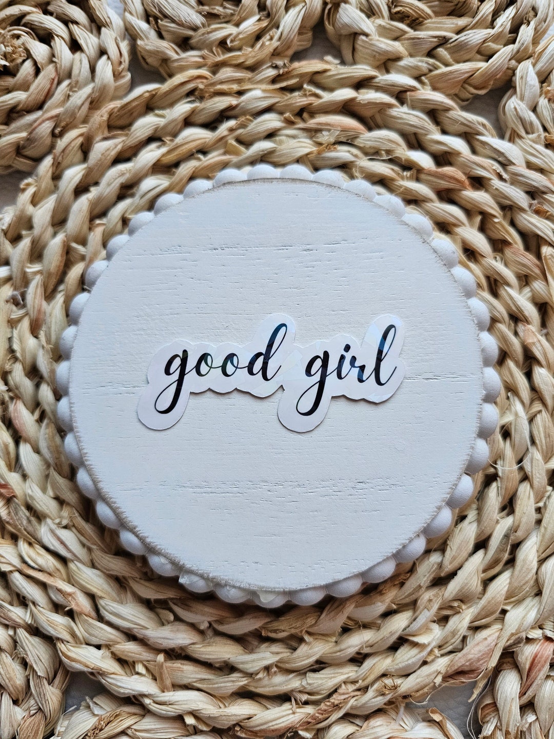 Good Girl Sticker, Holographic Tablet Sticker, Bookish Decal, Book Club ...