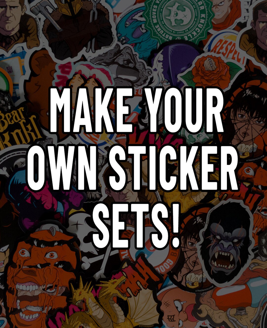 Make Your Own Sticker Pack Glossy Vinyl Stickers by Anthonyrespect - Etsy