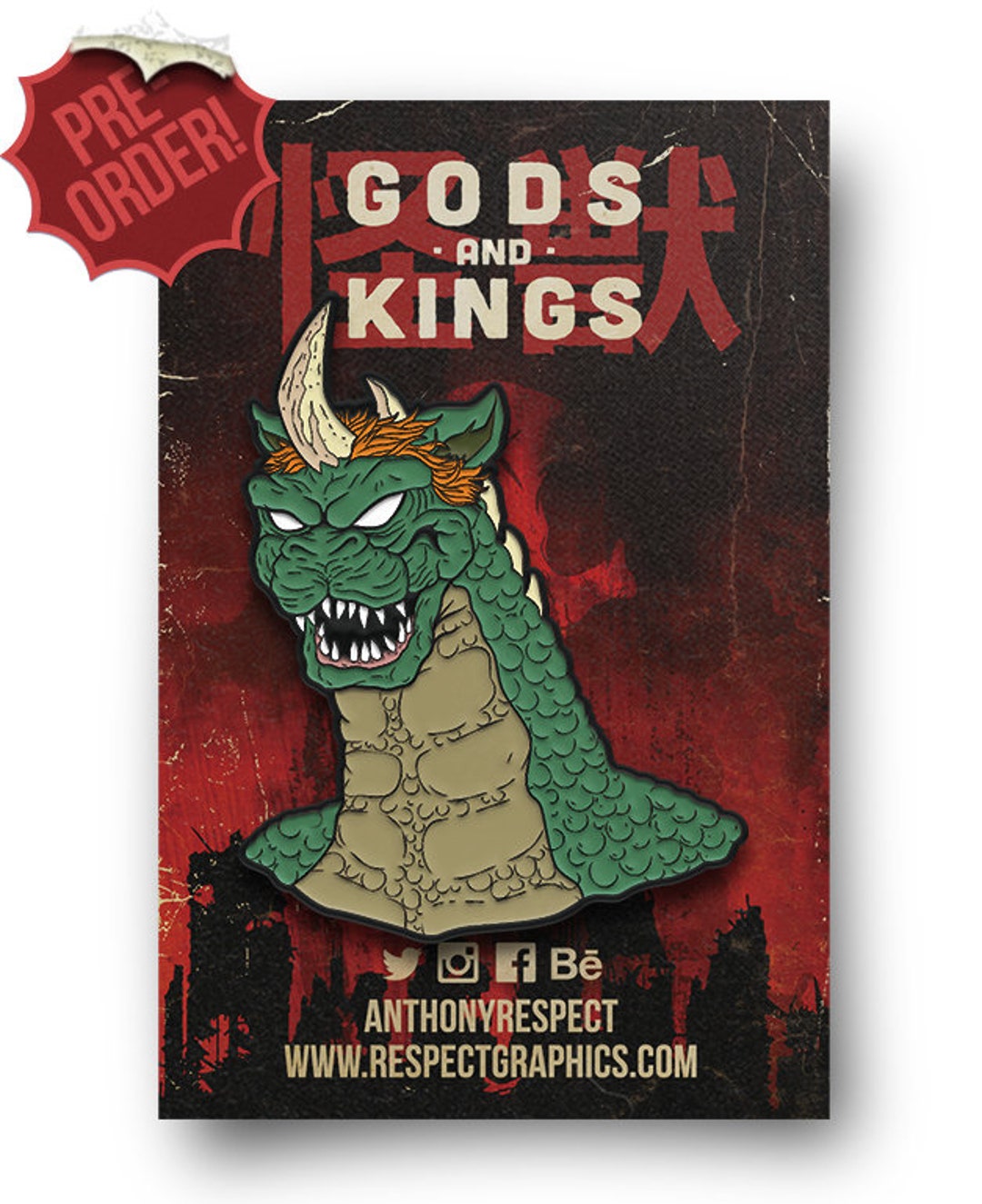 Kaiju Gods and Kings Gabara Classic Edition Soft Enamel - Etsy