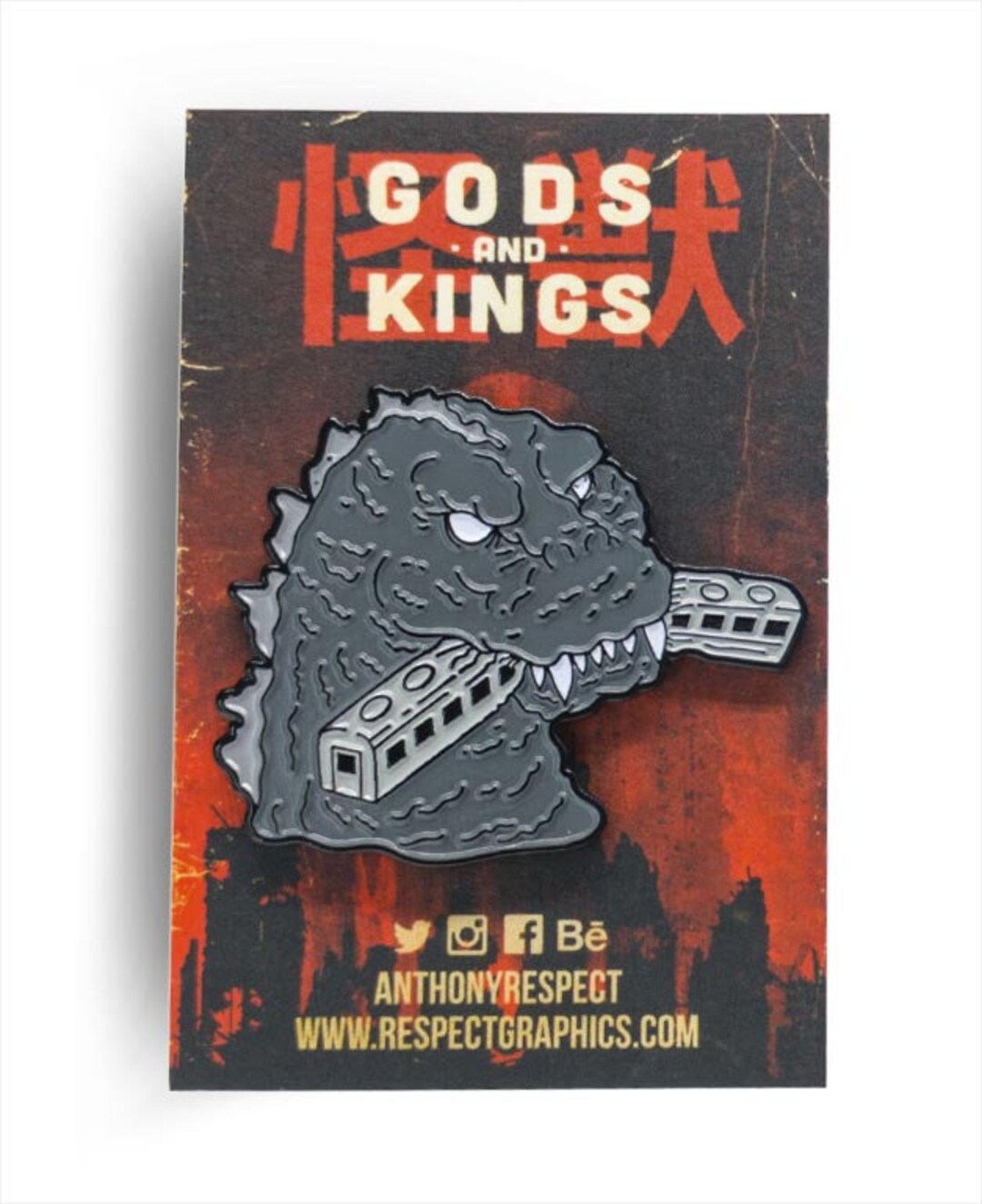 Gojira '54 Classic Edition | Soft Enamel Pin by Respect - Etsy