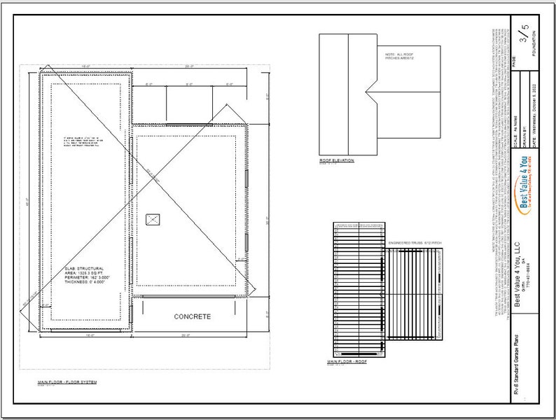 RV Garage With Standard Size Attached - Etsy
