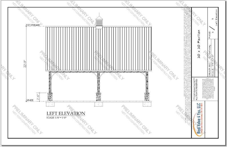 30 Foot X 30 Foot Pavilion-carport - Etsy
