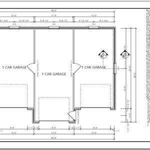 3 Car Garage-brick-slab Foundation - Etsy