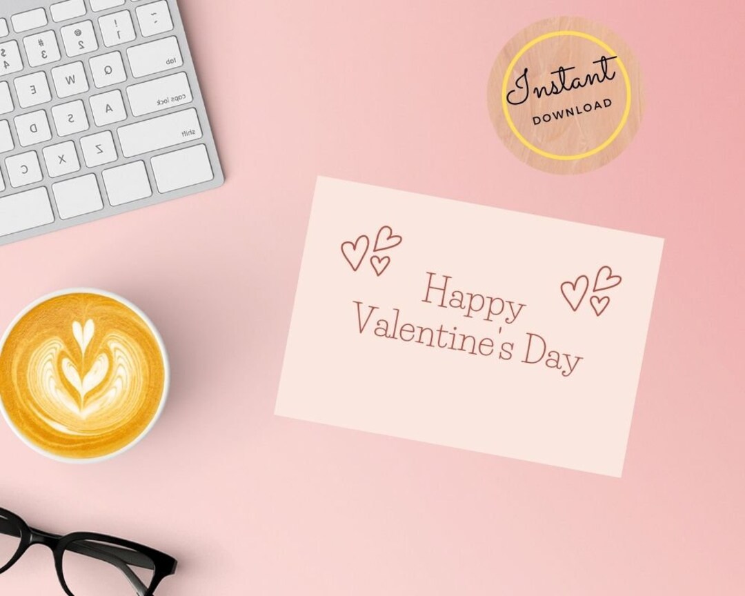 Valentines Day Cards- Printable - Digital Download - Etsy