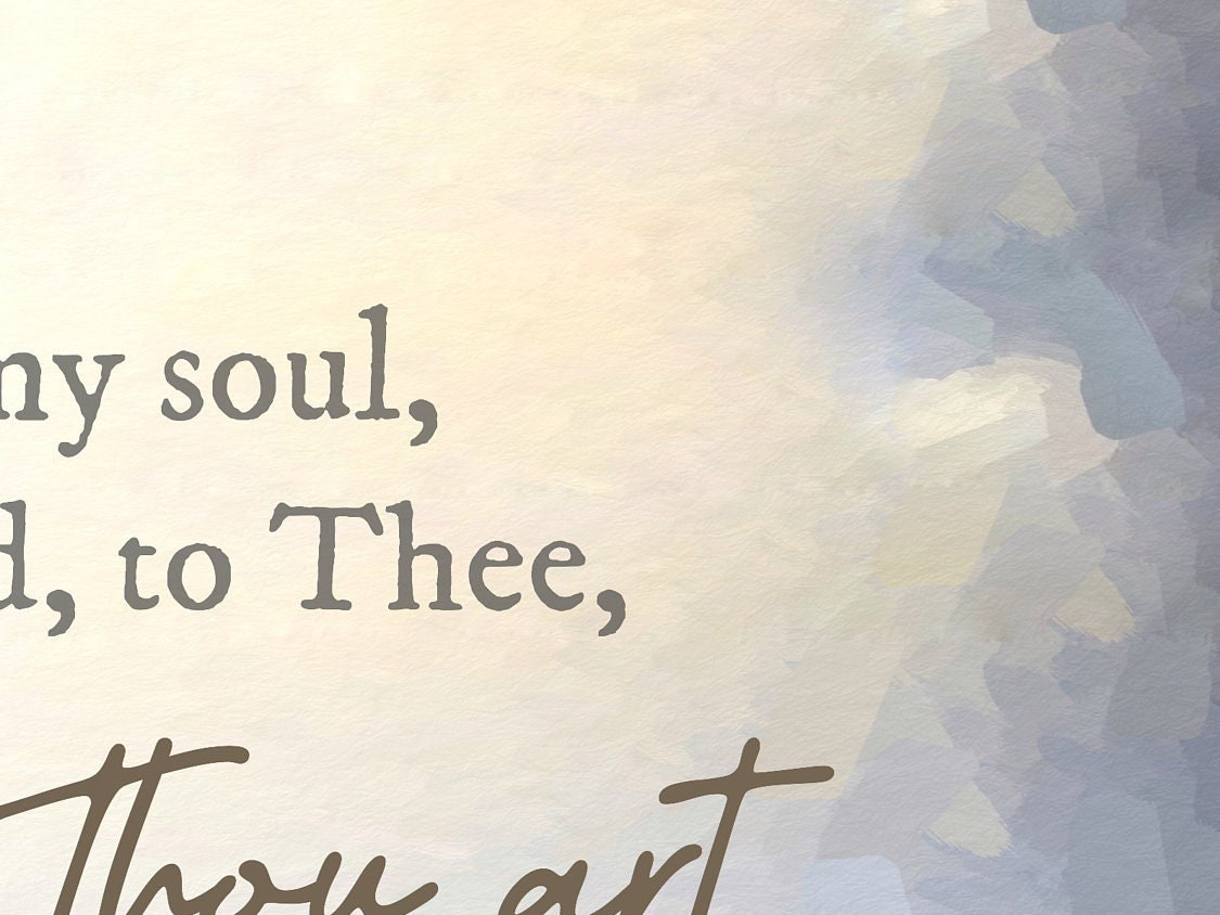 How Great Thou Art Hymn Printable Wall Art, Christian Home Decor ...