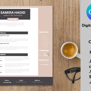 3 Page Resume Template Bundle Cover Letter and References - Etsy
