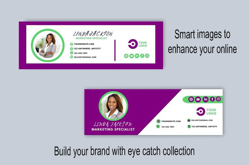 Email Signature Template Bundle Email Marketing Email - Etsy
