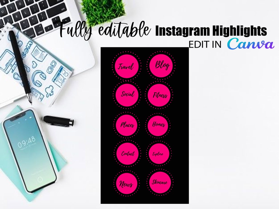 INSTAGRAM HIGHLIGHT Story Cover TEMPLATE, Ig Highlight Story Posts ...