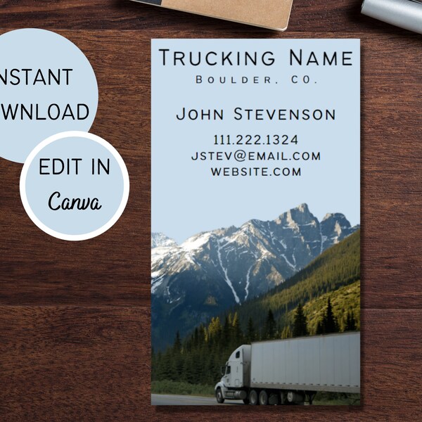 Freight Dispatch Business Card - Etsy