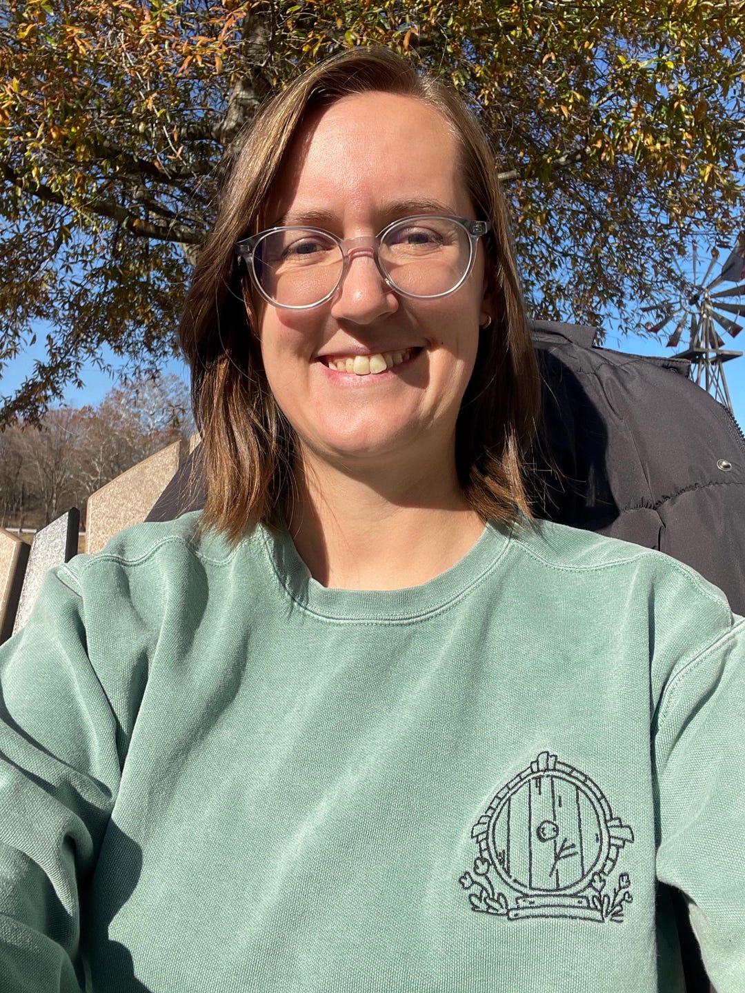 Hobbit Hole Embroidered Sweatshirt, LOTR Inspired Jumper, Tolkien Fan ...