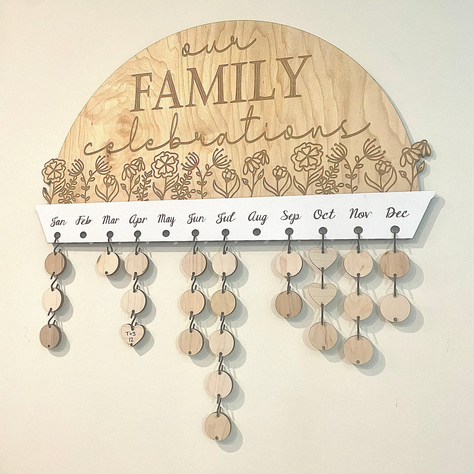 Birthday Calendar, Birthday Board, Celebrations Calendar, Birthday ...