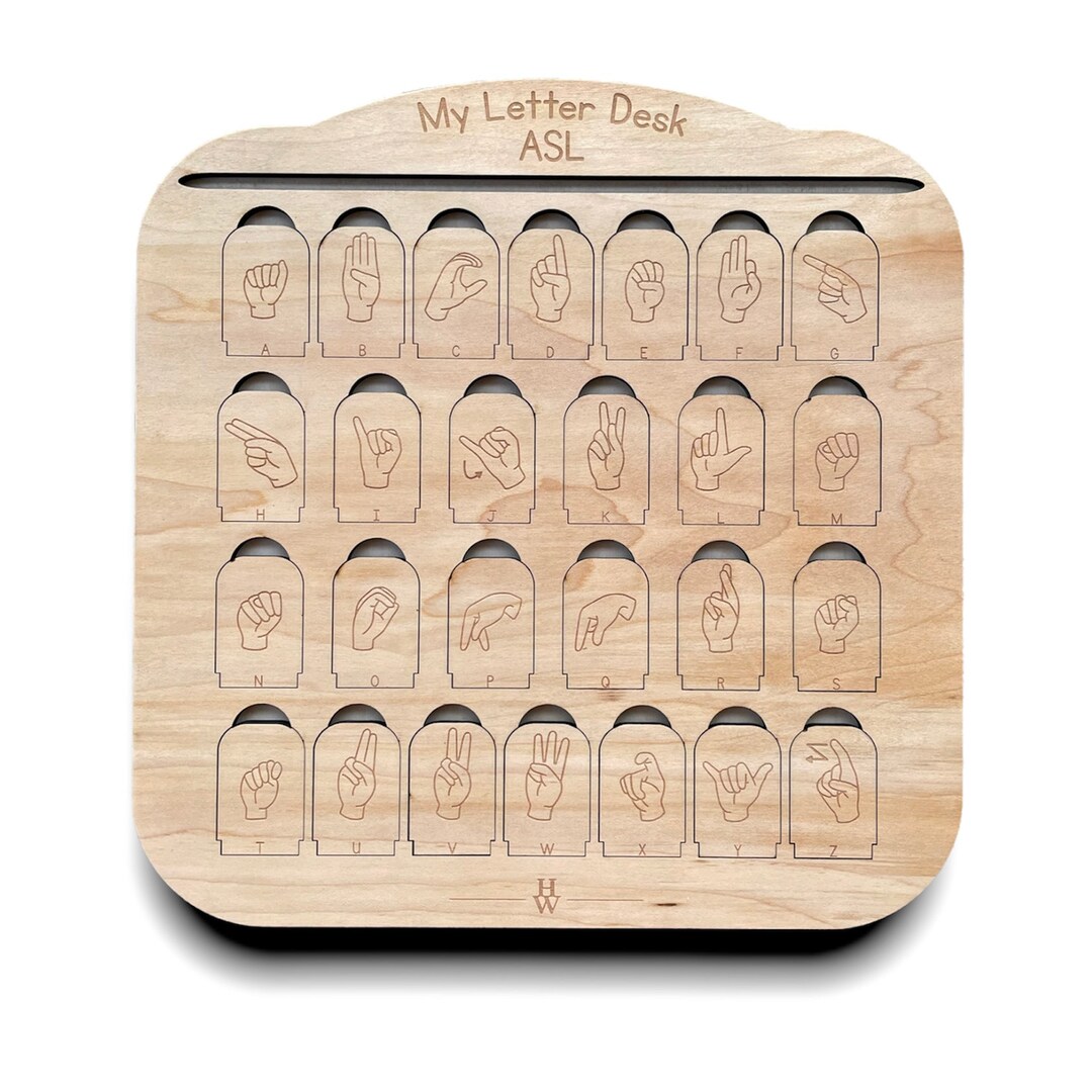 My Letter Desk ASL - Etsy