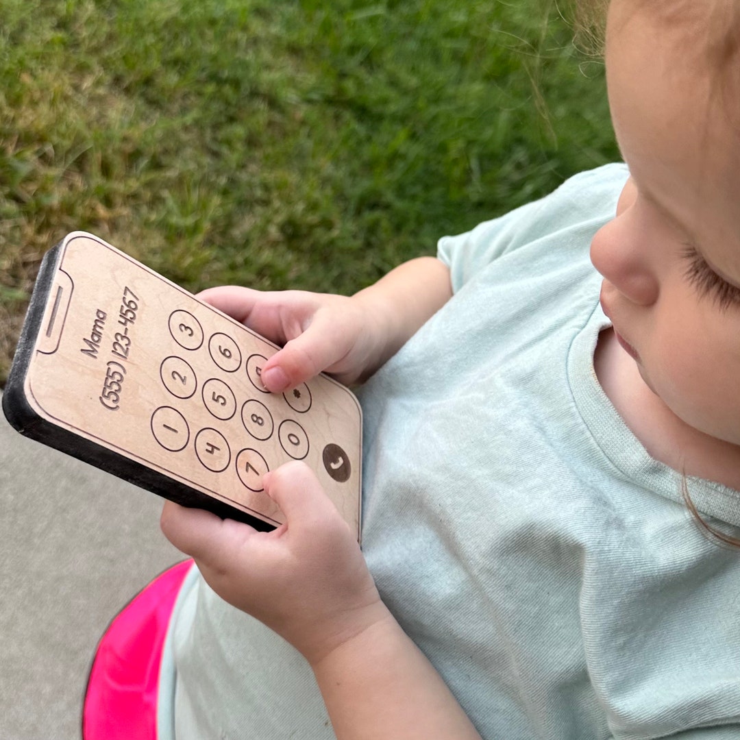 Personalized Toy Phone With Camera, Montesorri, Pretend Play, Custom ...