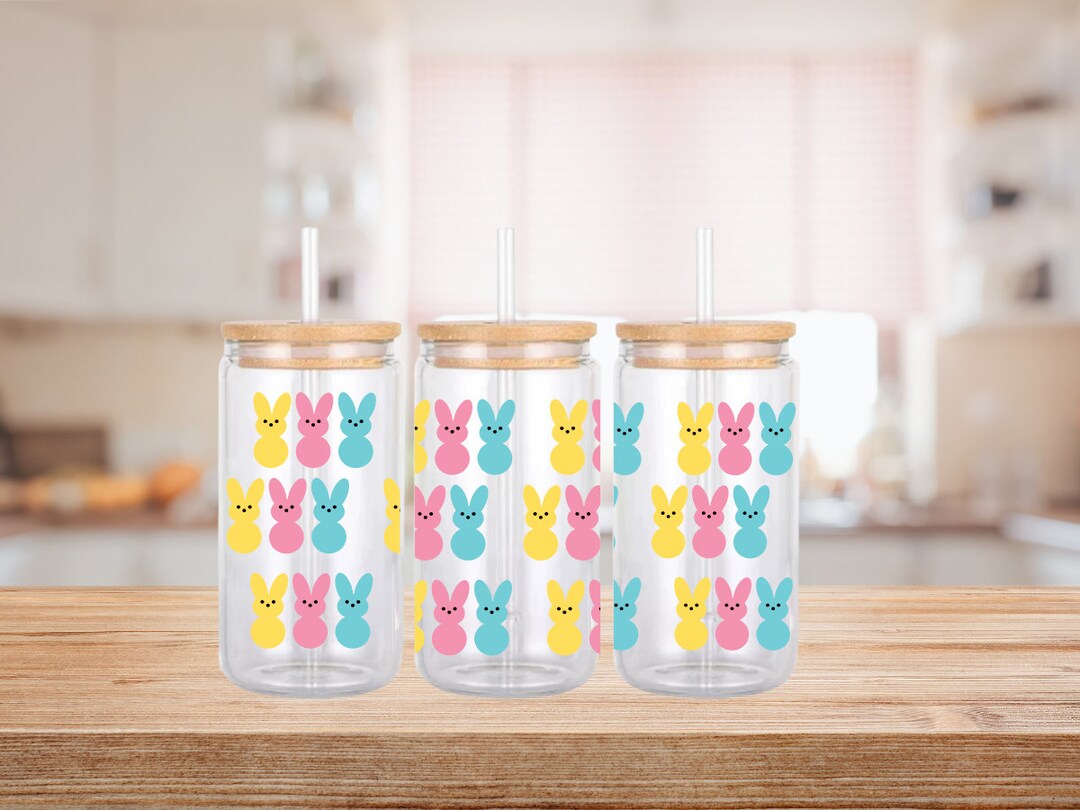 Happy Easter Svg, Peeps Png, Peeps Easter Svg, Libby Glass Wrap Svg, 16 Oz Can Beer Full Wrap ...