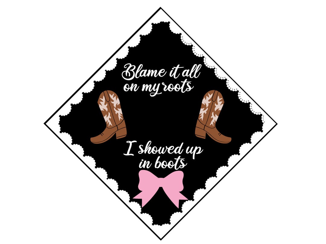 Graduation Cap Svg, Grad Cap Design Svg, Cowboy Boots Svg - PDF, SVG ...