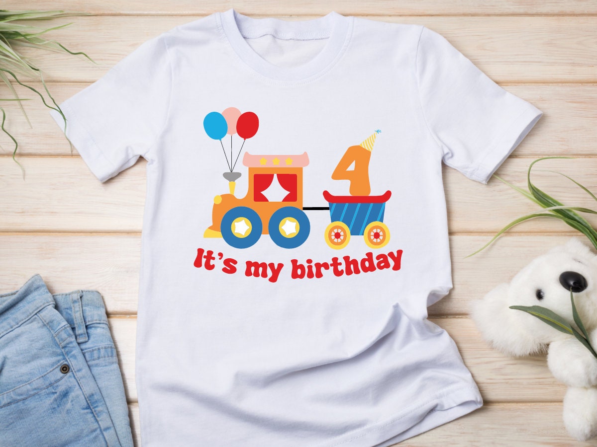 Train Svg, Fourth Birthday Svg, Train Box Svg - PDF, SVG, PNG Digital ...