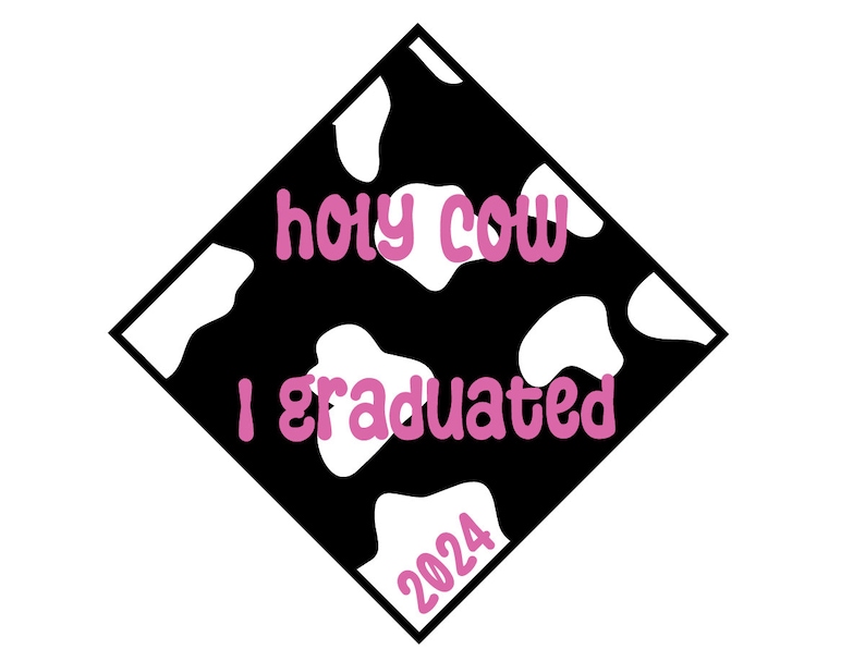 Graduation Cap Svg, Grad Cap Design Svg, Cow Svg - PDF, SVG, PNG ...
