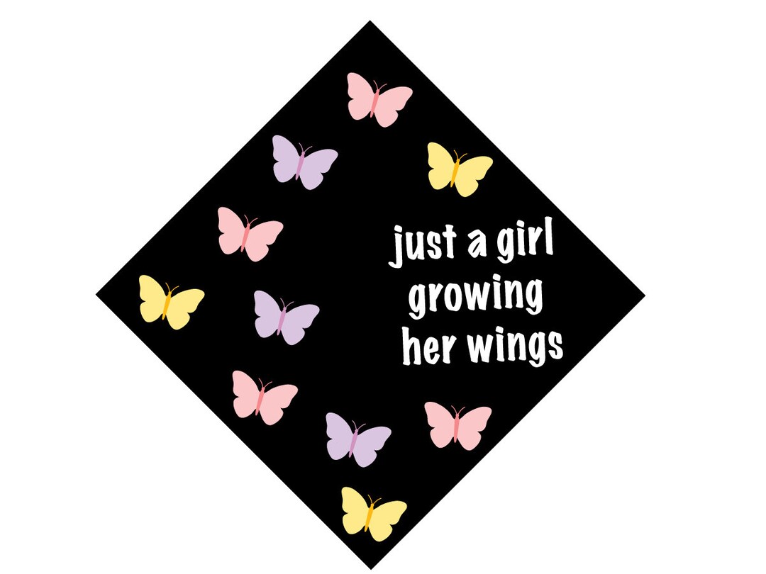 Graduation Cap Svg, Grad Cap Design Svg, Butterfly Svg - PDF, SVG, PNG ...