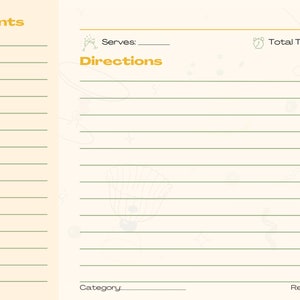 Customizable Drink Recipe Card Template – Printable Cocktail Recipes ...
