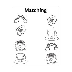 St. Patrick's Day Worksheet, St Patrick's Day Activity, Kids Worksheet ...