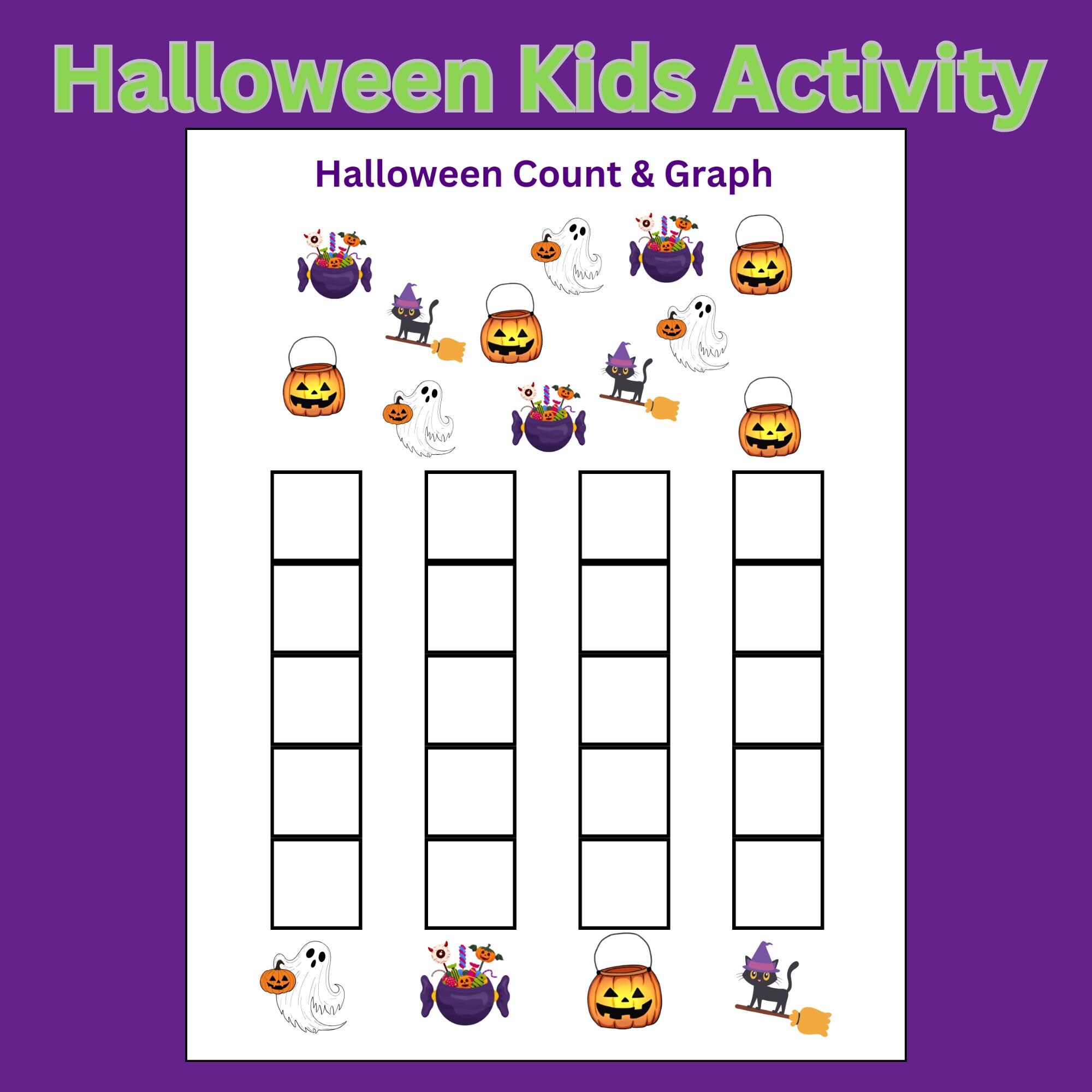 Halloween Printables,halloween Worksheets for Kids, Fall Printables ...
