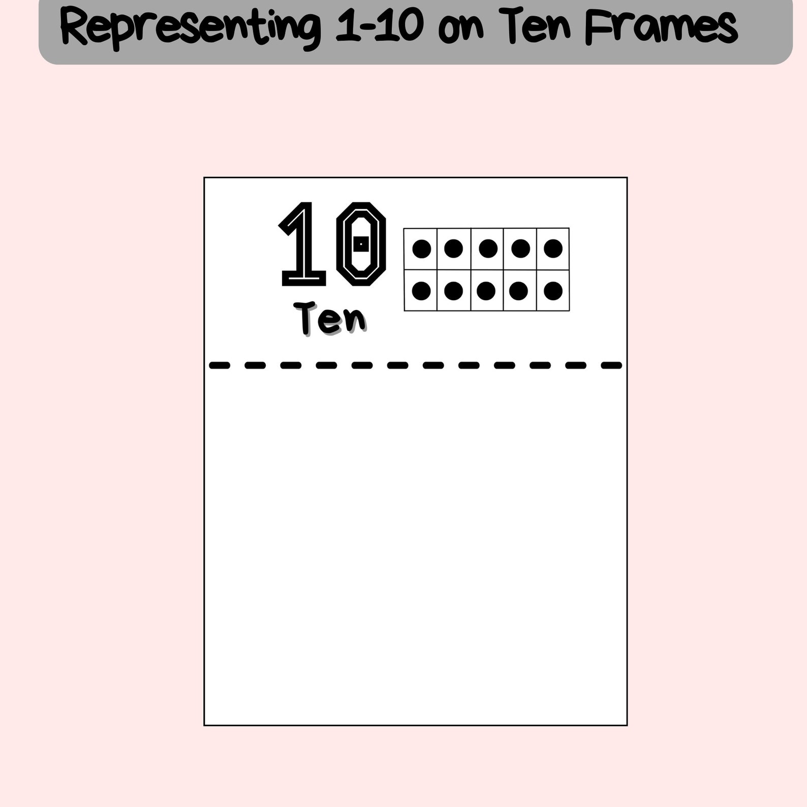 Ten Frames, Ten Frames 1-10, Ten Frame Flashcards,ten Frame Flip Book ...