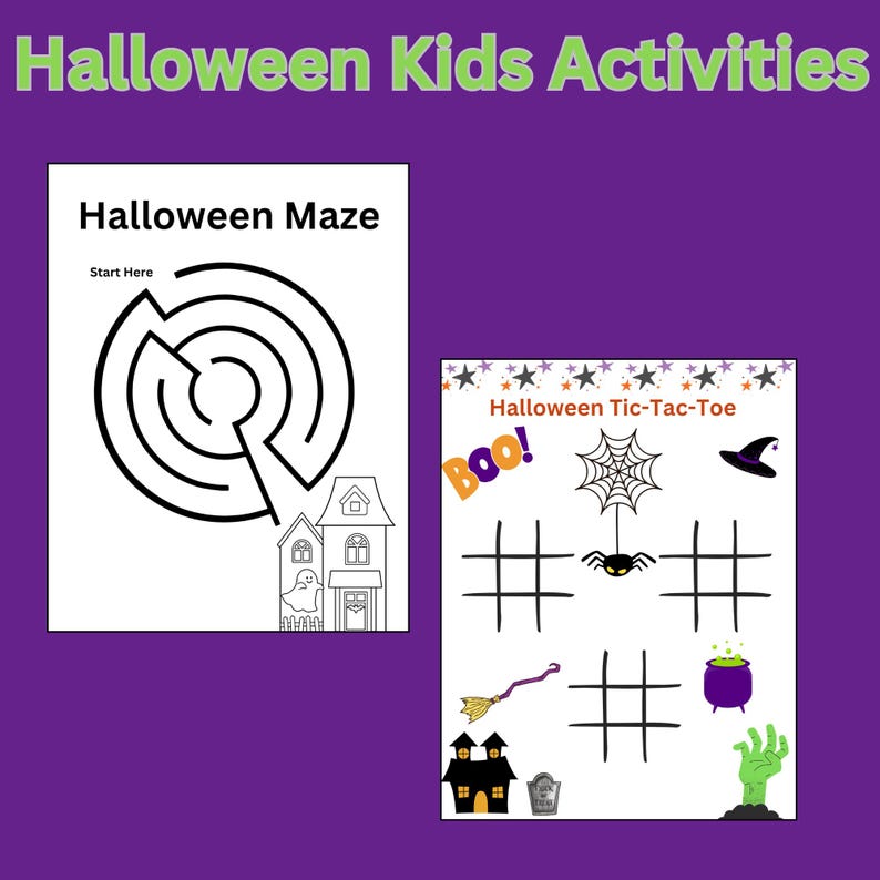 Halloween Printables,halloween Worksheets for Kids, Fall Printables ...