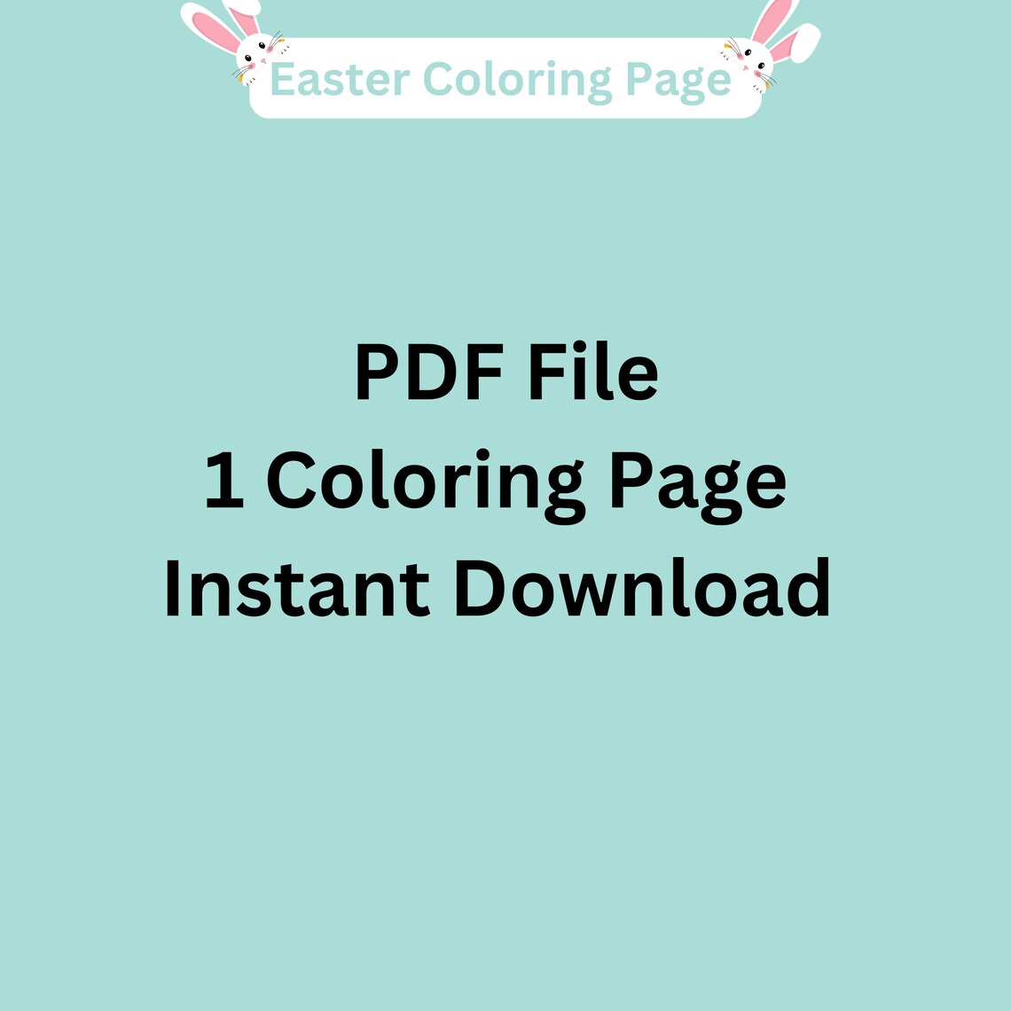 Easter Coloring Page, Coloring Page, Printable, Spring Activity ...