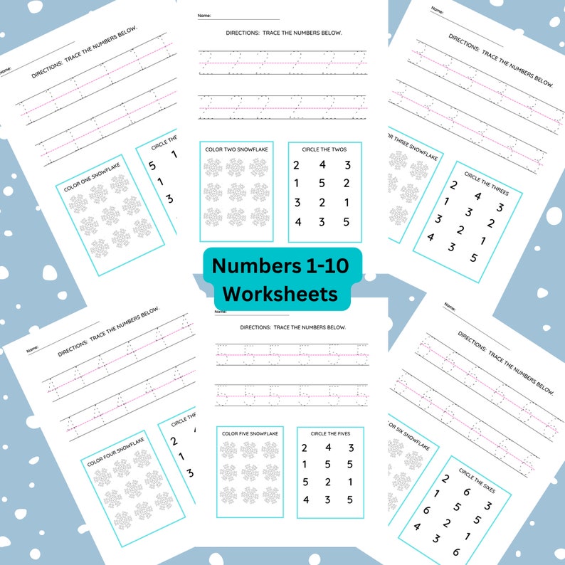Numbers Worksheet,tracing Numbers,kindergarten,first Grade,lesson Plan ...