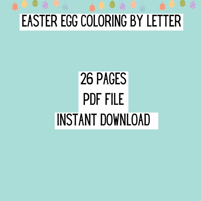Easter Worksheet, Kindergarten Worksheet, Preschool Worksheet, Letter ...