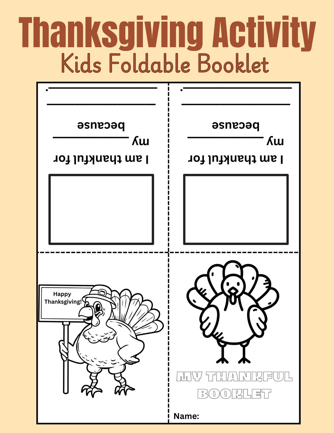 Kids Thanksgiving Activity Book,thanksgiving Activity Pages ...