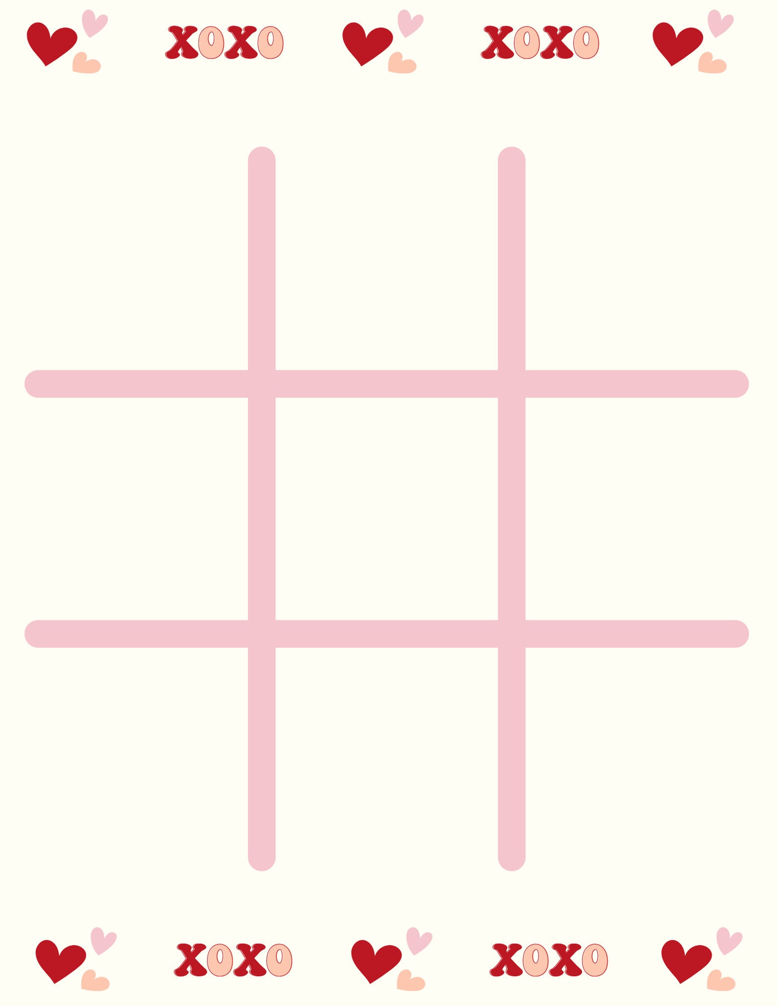 Valentine's Day Tic Tac Toe, Printable, Valentine's Day Game ...