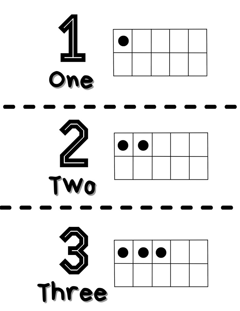 Ten Frames, Ten Frames 1-10, Ten Frame Flashcards,ten Frame Flip Book ...