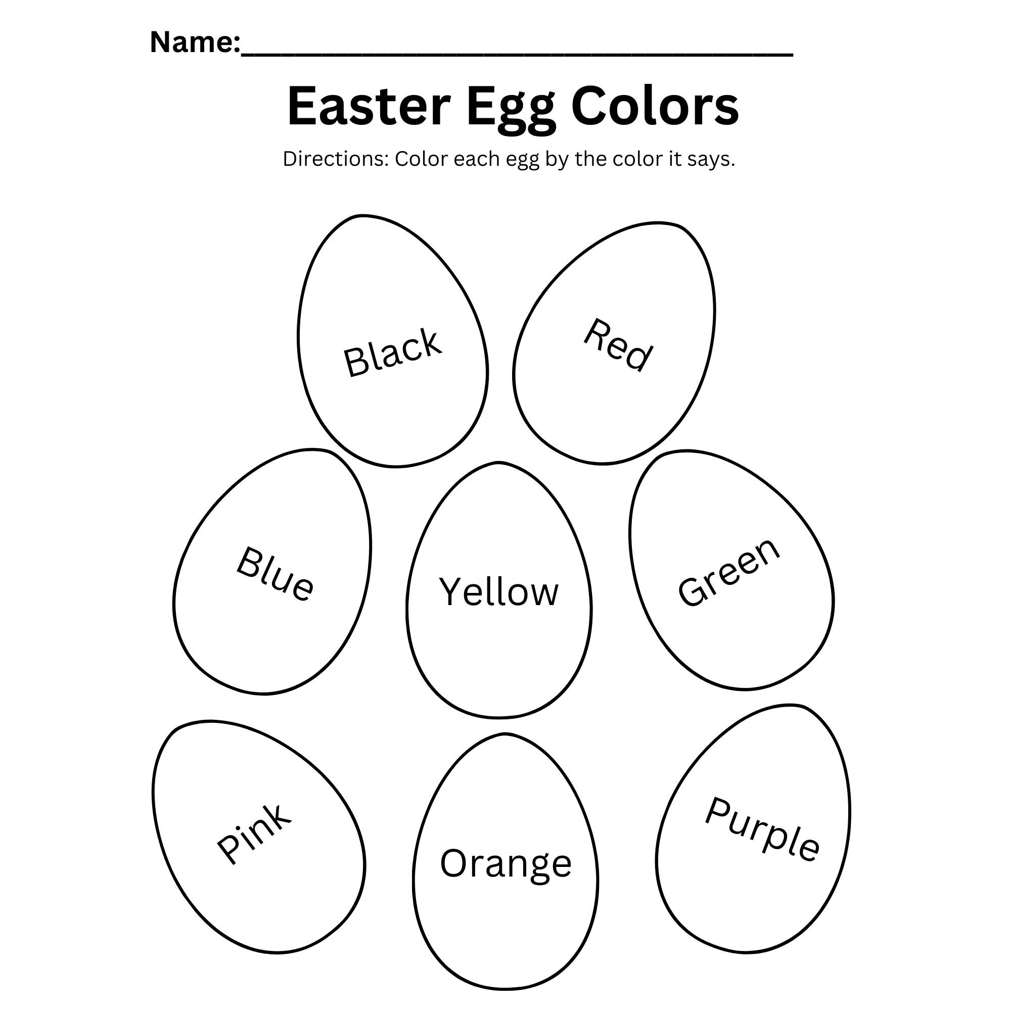 Easter Worksheet, Easter Activity, Easter Kids Printable, Digital ...