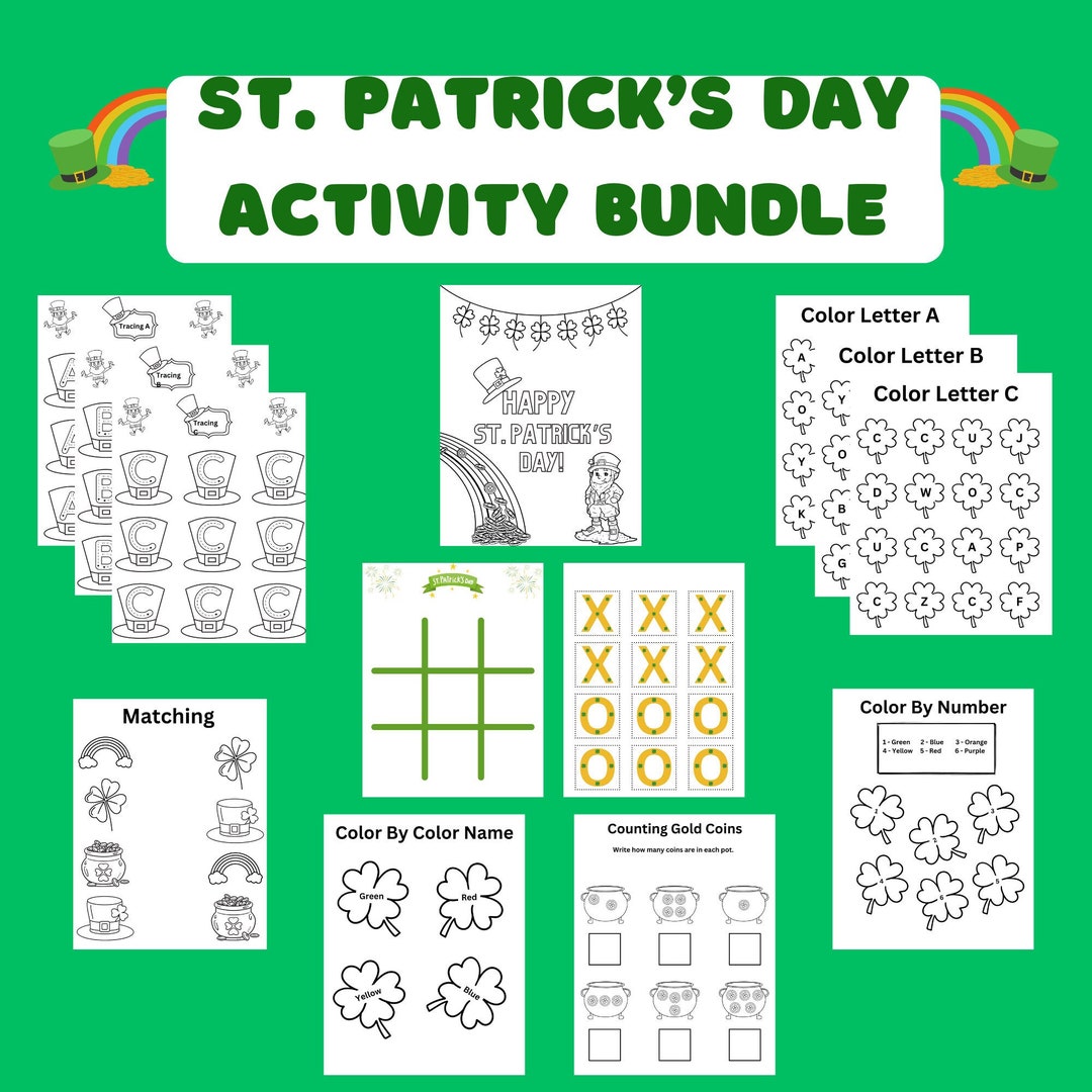 St. Patricks Day Worksheets, Kindergarten, St. Patrick's Day Worksheets ...