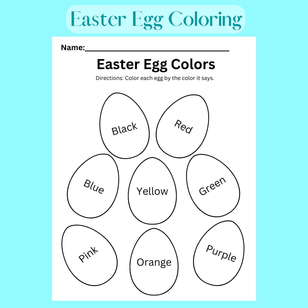 Easter Worksheet, Easter Activity, Easter Kids Printable, Digital ...