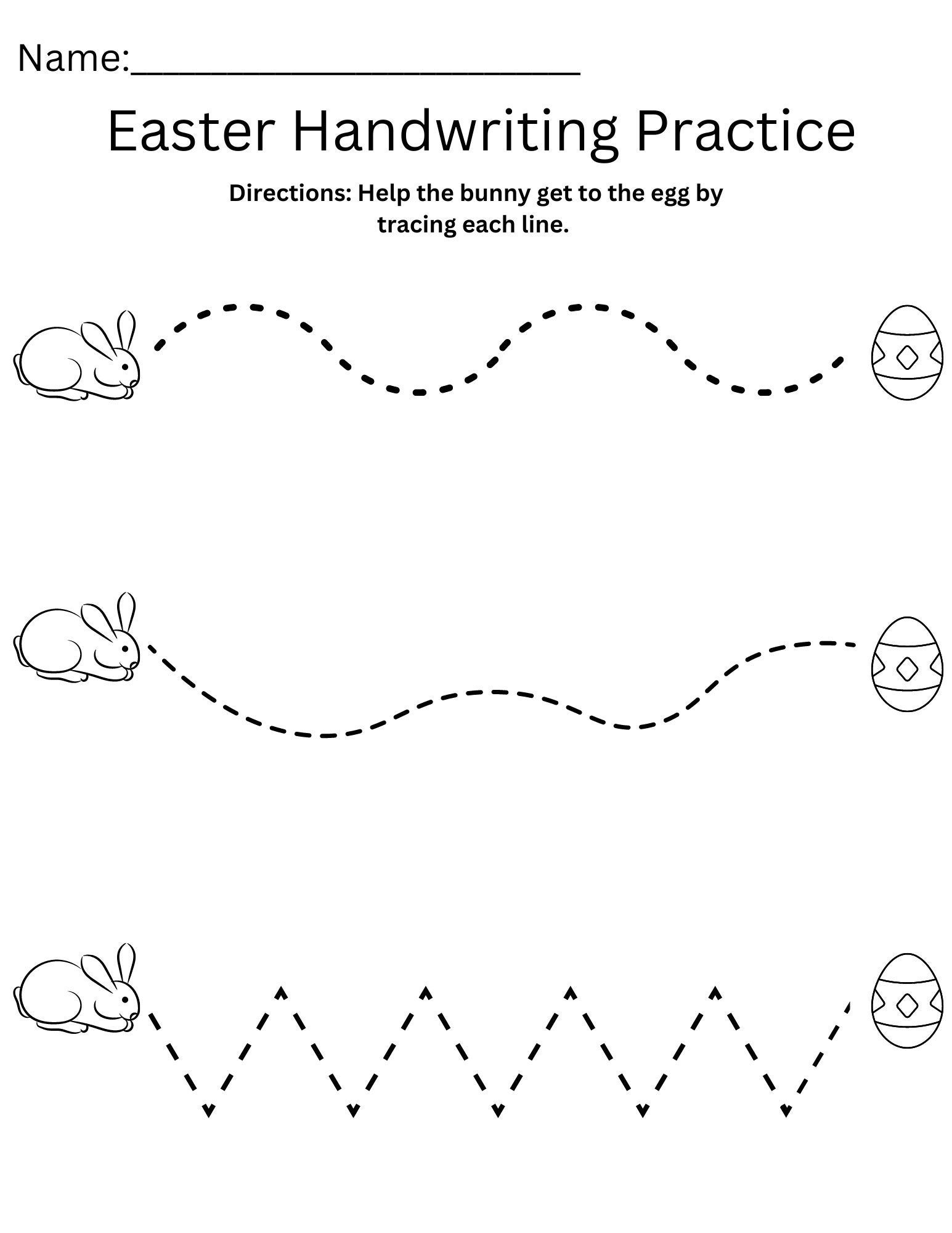 Easter Worksheet, Spring Activity, Preschool Worksheets, Kindergarten ...