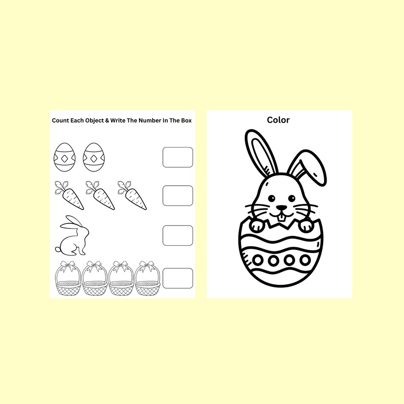 Easter Activity Book, Kids Coloring Pages, Easter Kids Printable ...