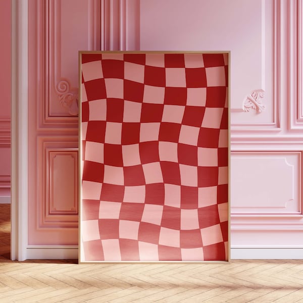 Valentine Checkers - Etsy