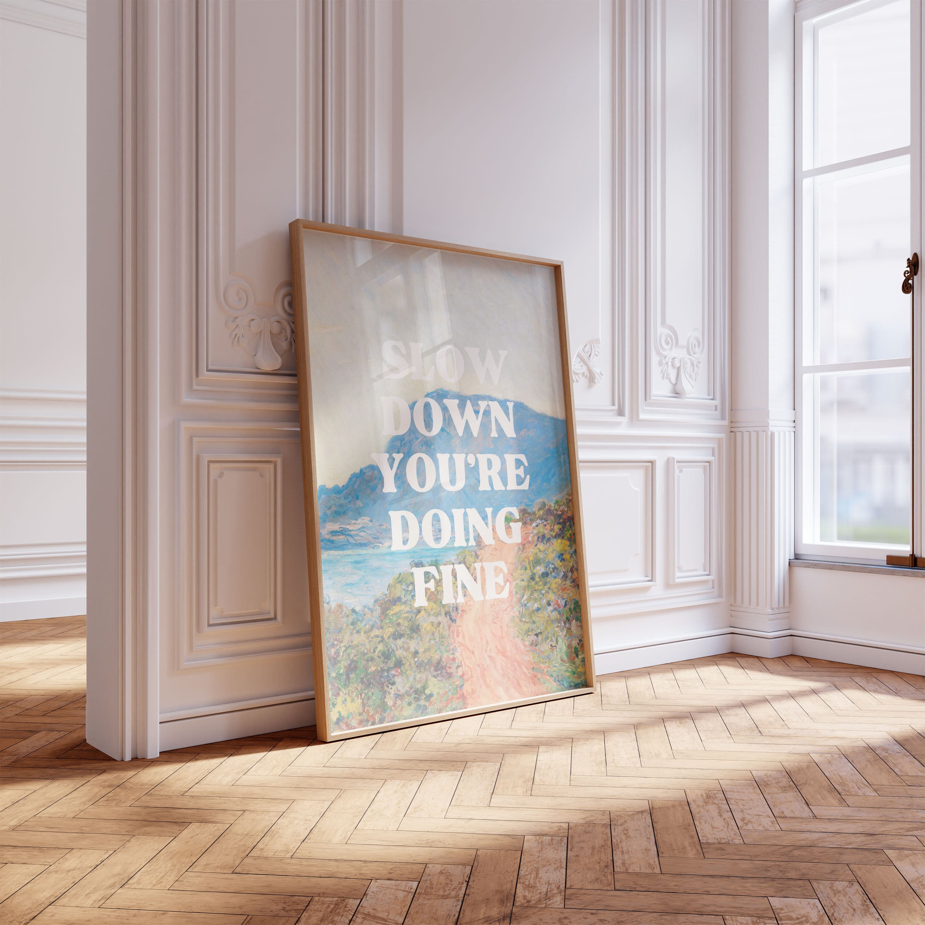 Slow Down Print, Encouraging Wall Art, Dorm Printable, Classroom Wall ...